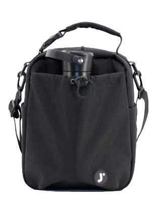J WORLD Cole Insulated Lunch Bag With Adjustable Strap - Black