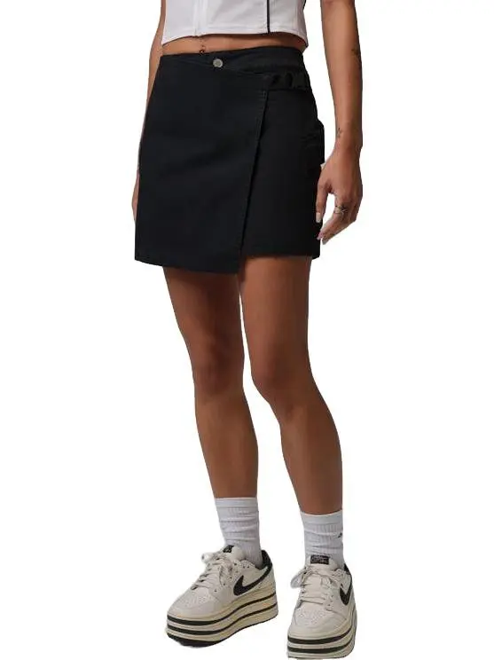 JORDAN Flight Cargo Wrap Miniskirt - 010 Black/black