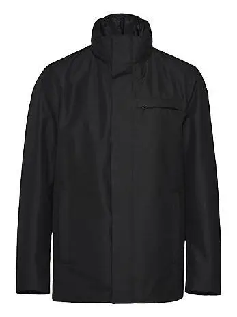 Prada High-neck Woven Jacket - Black