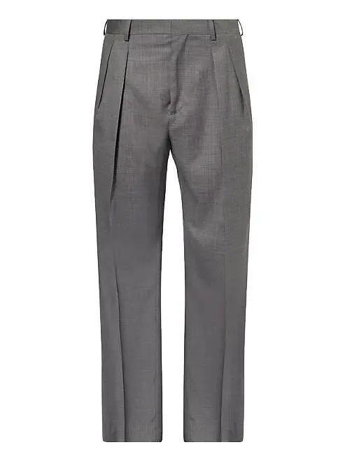 Paul Smith Pleated Wool Trousers - Grey