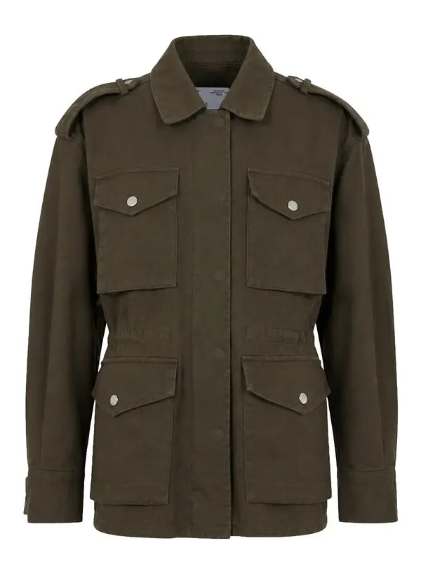 ATS THE LABEL Leonna Utility Pocket Jacket - Green