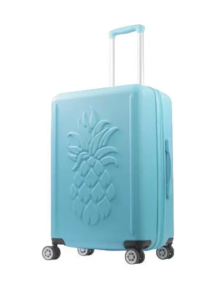 Tommy Bahama 26" Hardside Spinner Luggage With 3d Pineapple Design - Blue