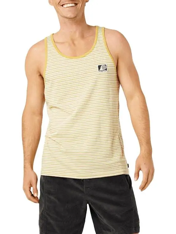 Rip Curl Stripe Cotton Tank - Bone