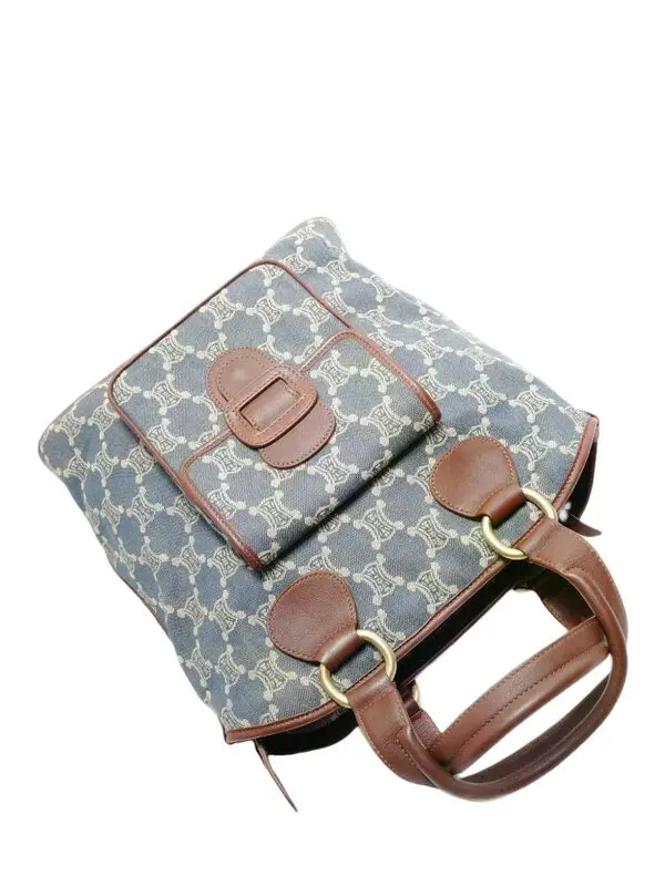 Celine Macadam Canvas Tote Bag - Blue