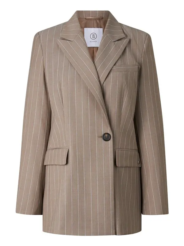 Bogner Janina Virgin Wool Blazer - Camel