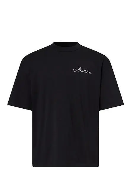 Amiri Ma Check-patch Skate Cotton-jersey T-shirt - Black