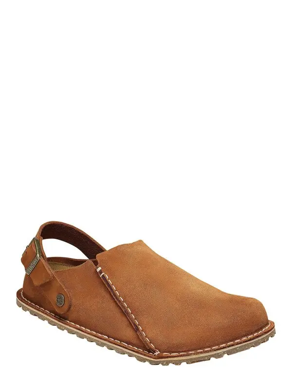 BIRKENSTOCK Lutry Premium Suede Leather Clogs - Mink