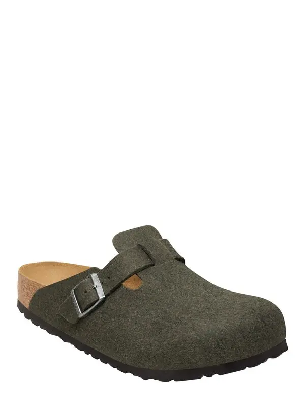 BIRKENSTOCK Boston Wool Clogs - Thyme