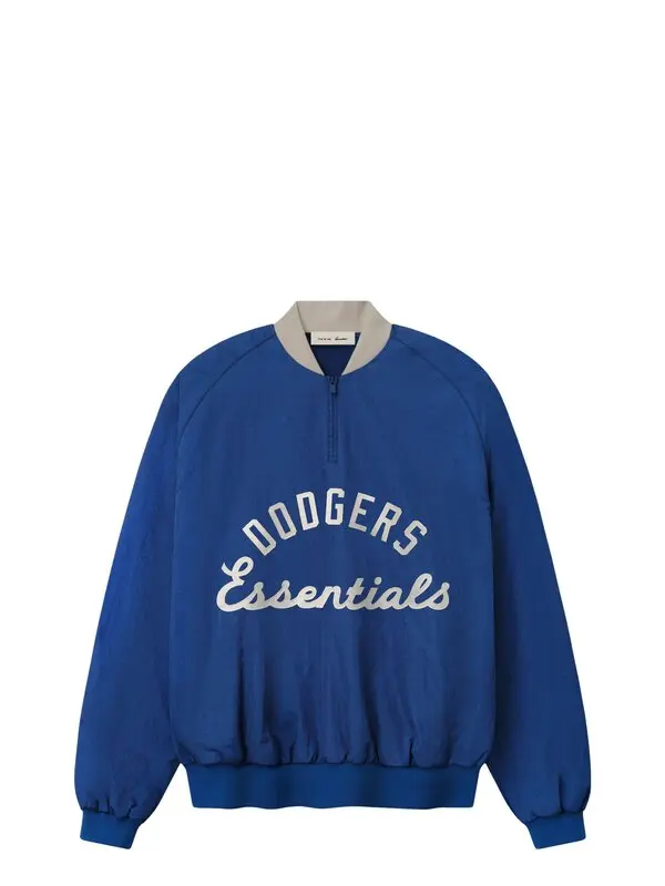 Fear Of God Dodgers Half Zip Pullover 'estate /seal Rib - Blue