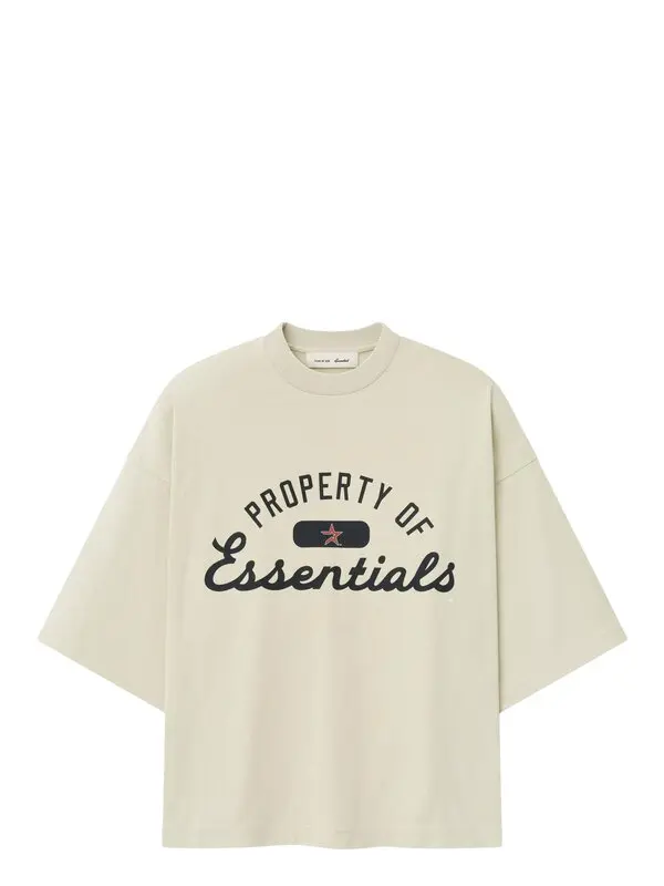 Fear Of God Property Of Essentials" Graphic Tee - Cream