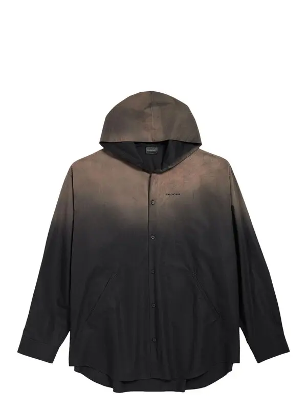 Balenciaga Hooded Shirt - Black