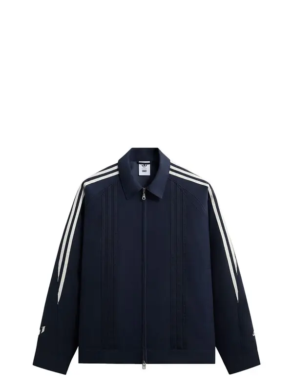 Kith X Adidas Wool Track Jacket - Blue