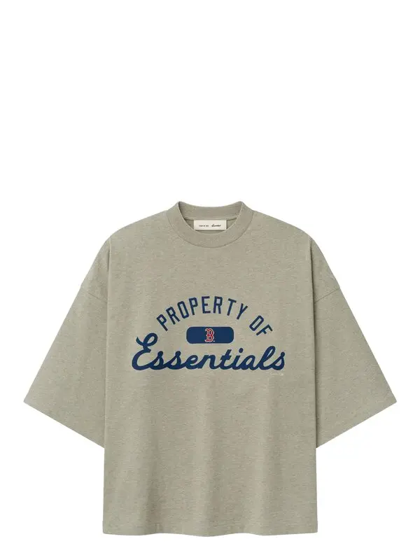 Fear Of God Property Of Essentials" Boston Red Sox Graphic T-shirt - Grey