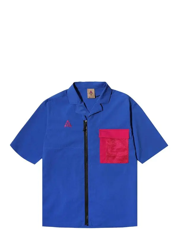 Nike Short-sleeve Shirt Jacket - Blue