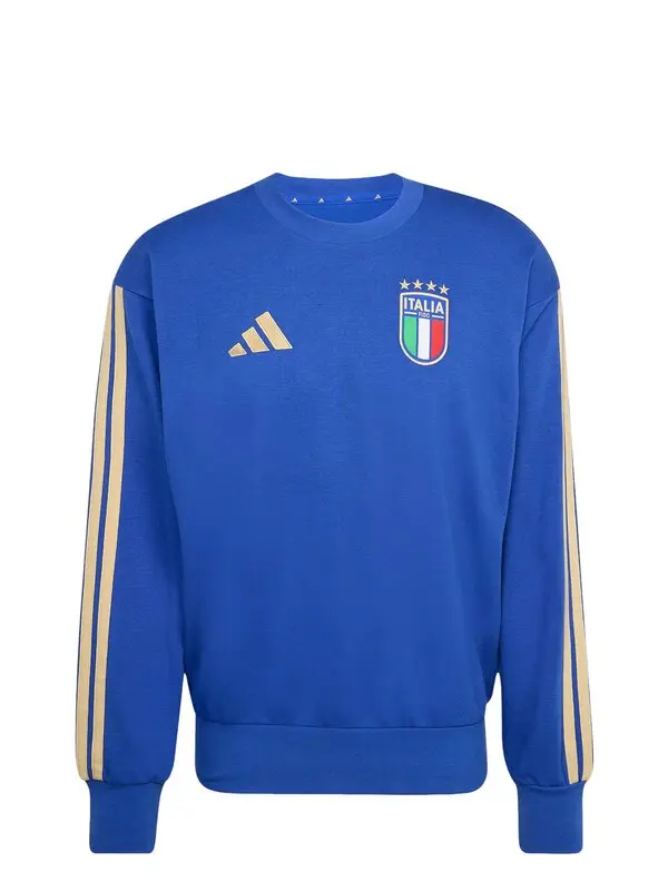 Adidas Italy Dna Crew Sweatshirt - Blue