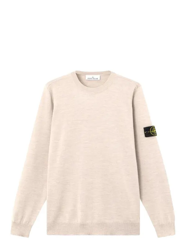 Stone Island Crew Neck Sweatshirt - Tan