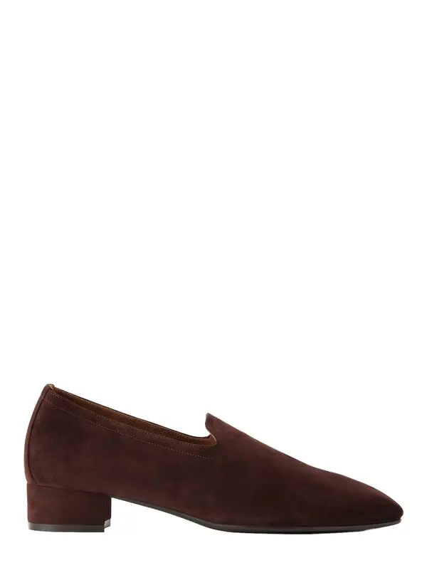 HERBERT LEVINE Soft Touch Suede Loafers - Brown
