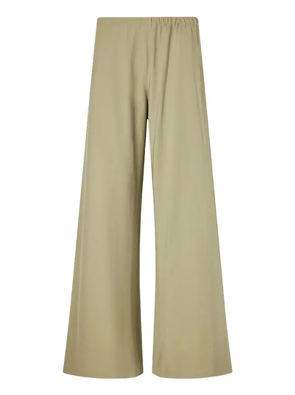 LA LIGNE Colby Cotton-poplin Wide-leg Pants - Green