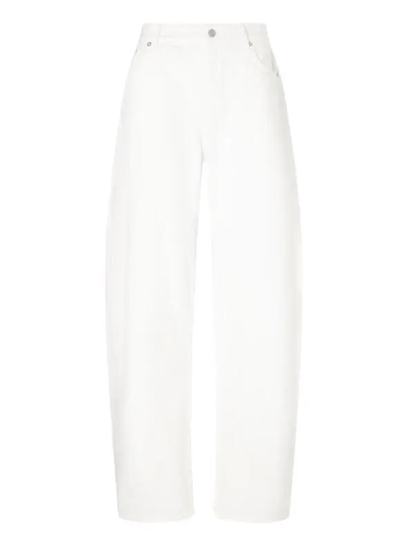 Alaïa Wide-leg Jeans - White