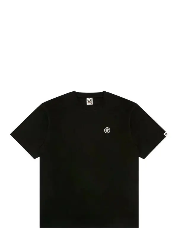AAPE BY *A BATHING APE Logo-patch Short-sleeve T-shirt - Black
