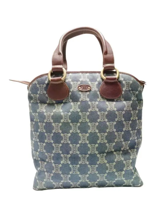 Celine Macadam Canvas Tote Bag - Blue