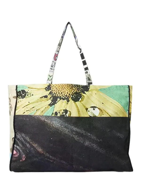 DRX X STEFAN MEIER X LN-CC Graphic-print Canvas Tote Bag - Black