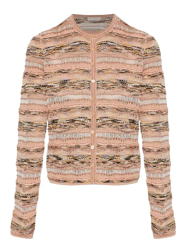 Ulla Johnson Mia" Multicolor Striped Knit Cardigan - Multicolour