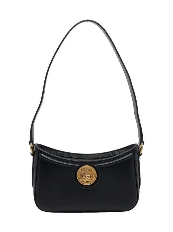 Chloé Horse Medal Shoulder Bag - Black