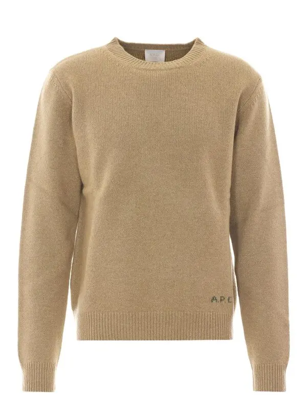 A.p.c. Edward Crew Neck Sweater - Cream