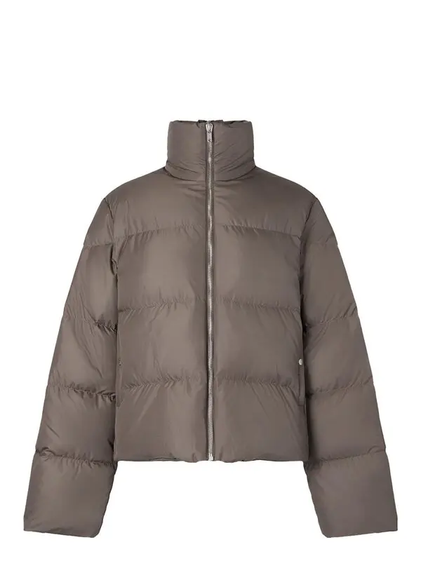 Rick Owens X Moncler Quilted Shell Down Jacket - Brown