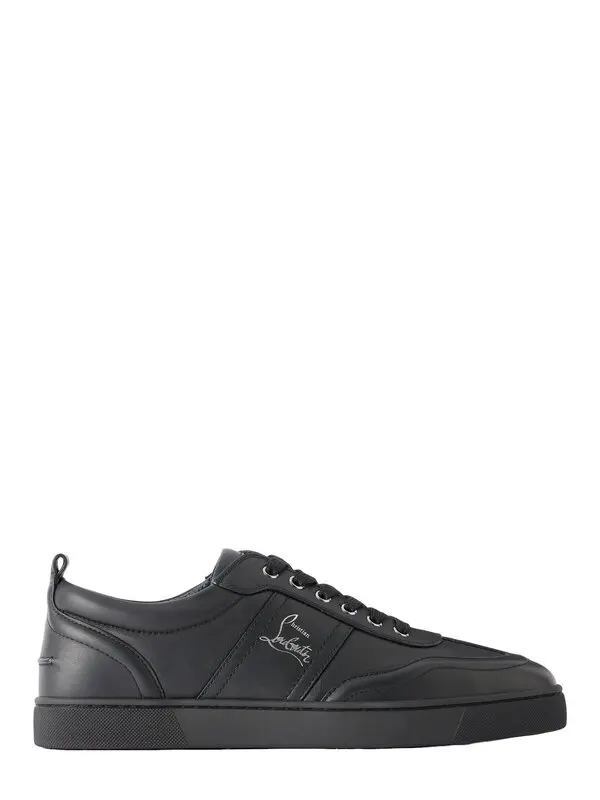 CHRISTIAN LOUBOUTIN Retero Leather Sneakers - Black