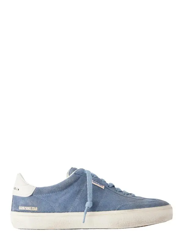 GOLDEN GOOSE Soul Star Suede Sneakers - Blue