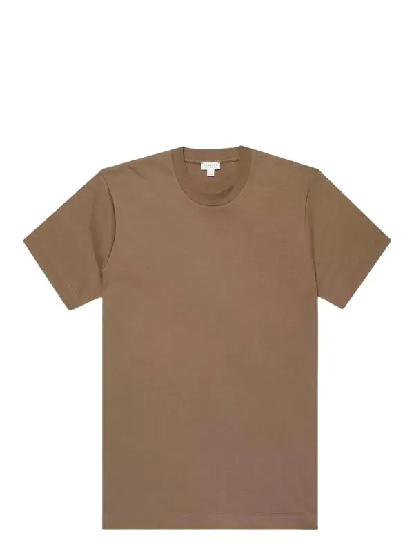Sunspel Crew-neck T-shirt - Brown