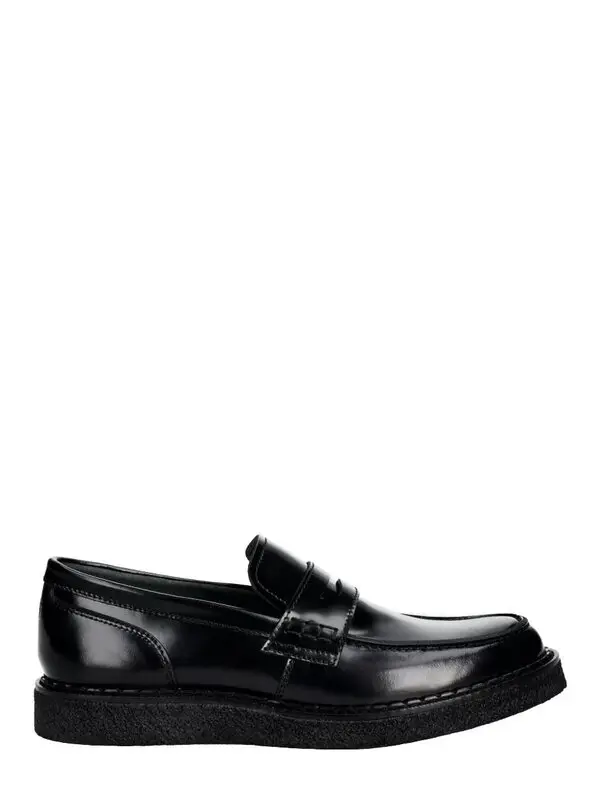 Fred Perry X George Cox Polished Leather Loafers - Black