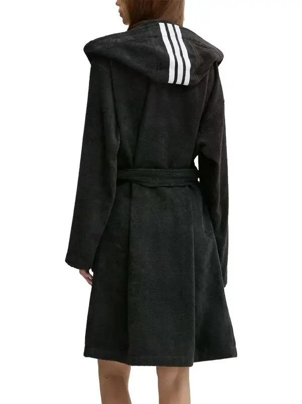 Adidas Hooded Belted Bathrobe - Black