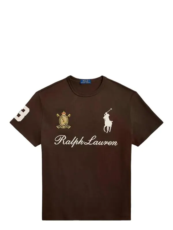 Polo Ralph Lauren Logo-embroidered Big Pony T-shirt - Brown