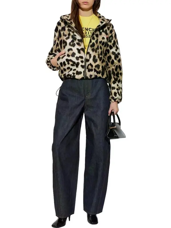 Givenchy Leopard Jacquard Windbreaker - Neutrals