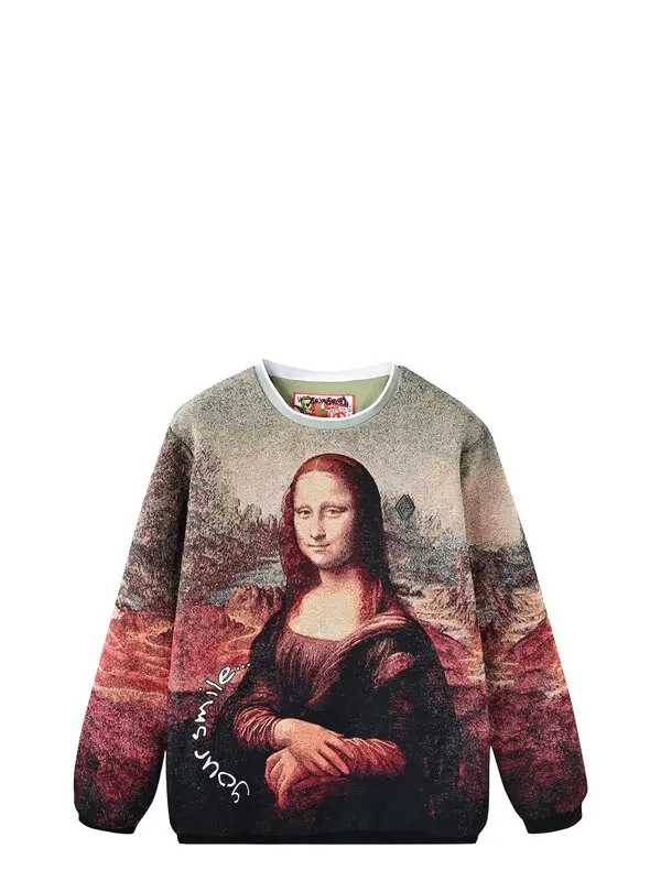 VERYRARE Mona Lisa Tapestry Jacquard Sweatshirt - Green