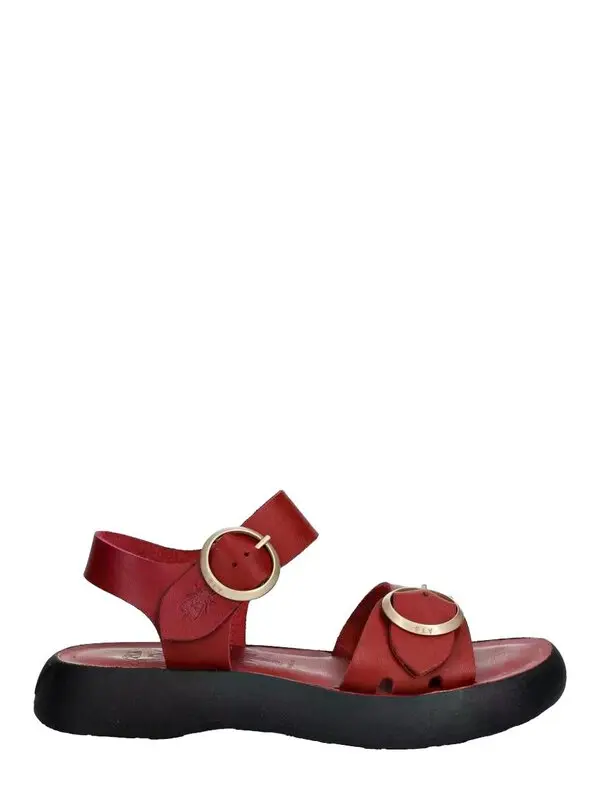 Fly London Buckle-fastening Leather Sandals - Red