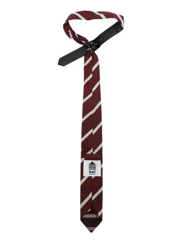 DSM - DOVER STREET MARKET X Kei Ninomiya Striped University Tie - Red