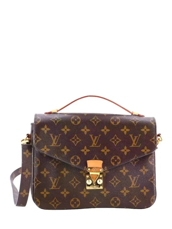 LOUIS VUITTON Monogram Canvas Pochette Metis Bag - Brown