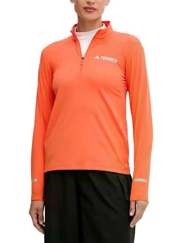 Adidas Terrex Xperior Half-zip Performance Sweatshirt - Orange