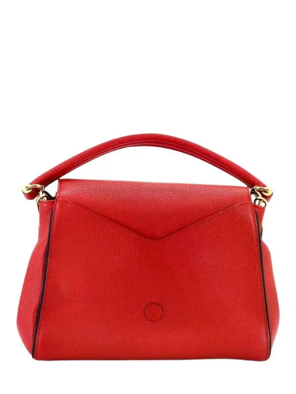 LOUIS VUITTON Double V Handbag In Calfskin With Monogram Canvas - Red