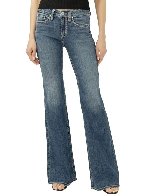 SILVER JEANS CO. Suki Flare Leg Jeans - Beverly
