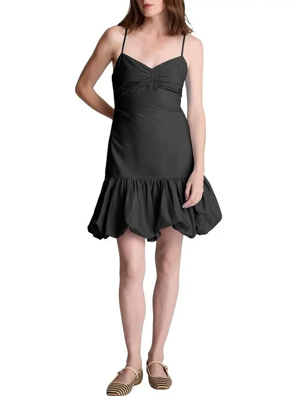 KENNETH COLE Sleeveless Bubble Flounce Minidress - Black
