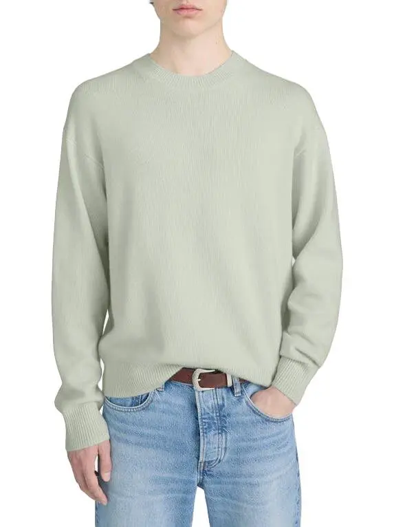 FRAME Lightweight Cashmere Crewneck Sweater - Pale Green