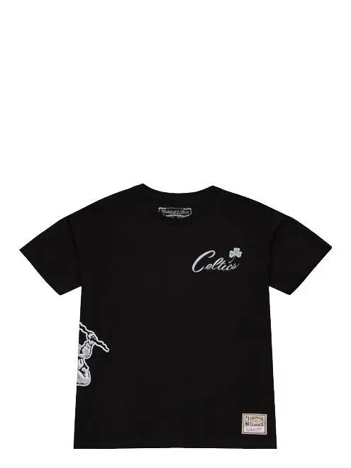 Mitchell & Ness Boston Celtics Chrome Heritage T-shirt - Black