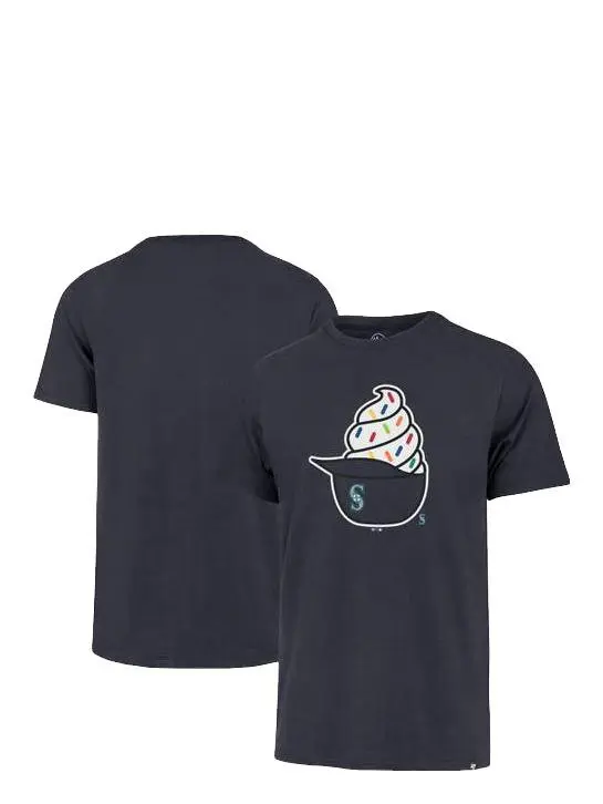 '47 Seattle Mariners Ice Cream Helmet Franklin T-shirt - Navy