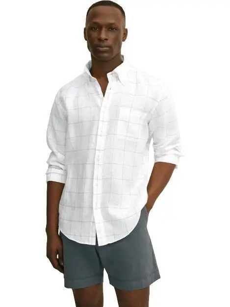 Brooks Brothers Irish Linen Sport Shirt - Multicolor