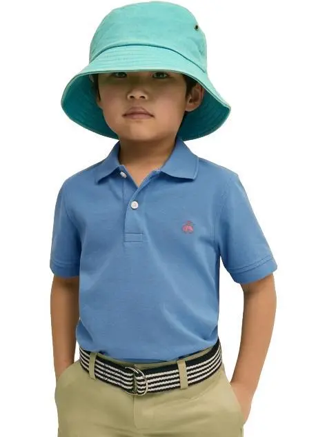 Brooks Brothers Short-sleeve Pique Polo - Medium Blue